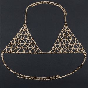 Jewelry | Gold Chain Bralette | Poshmark